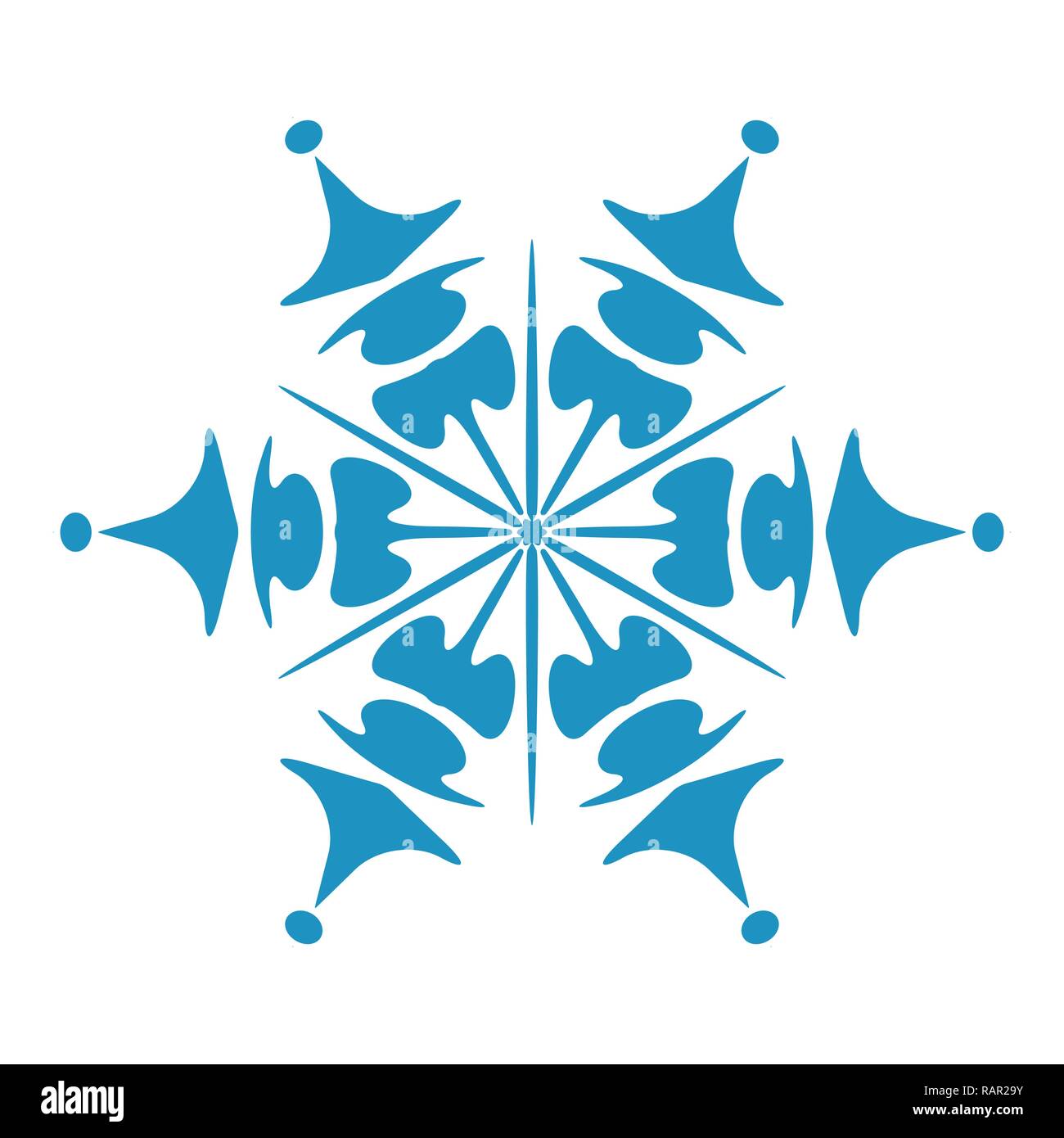 Simple Isolated Snowflake Stock Vector Image & Art - Alamy