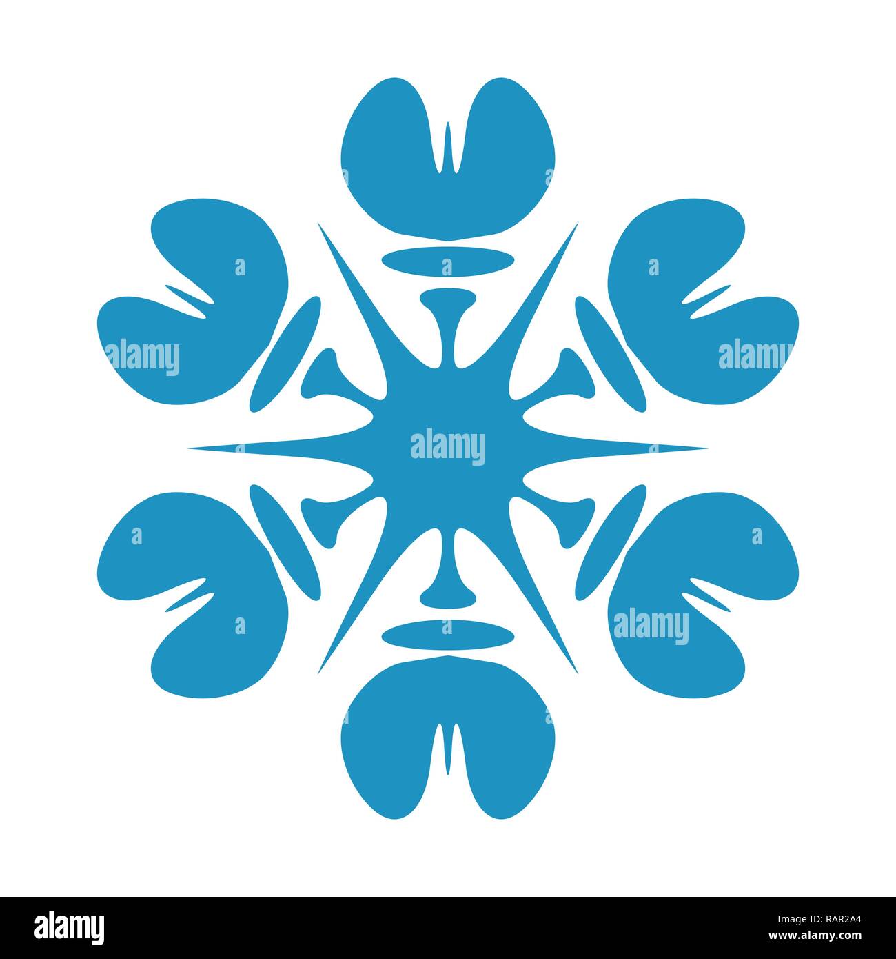 Simple Isolated Snowflake Stock Vector Image & Art - Alamy