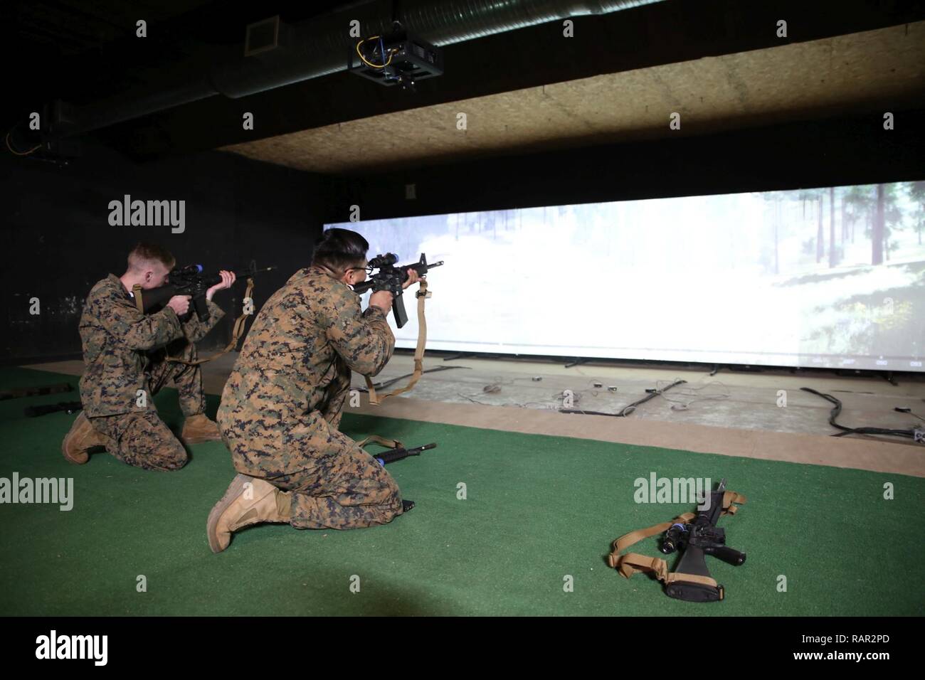 Cpls. Noah Paul and Geovanni Martinez, combat marksmanship coaches and ...
