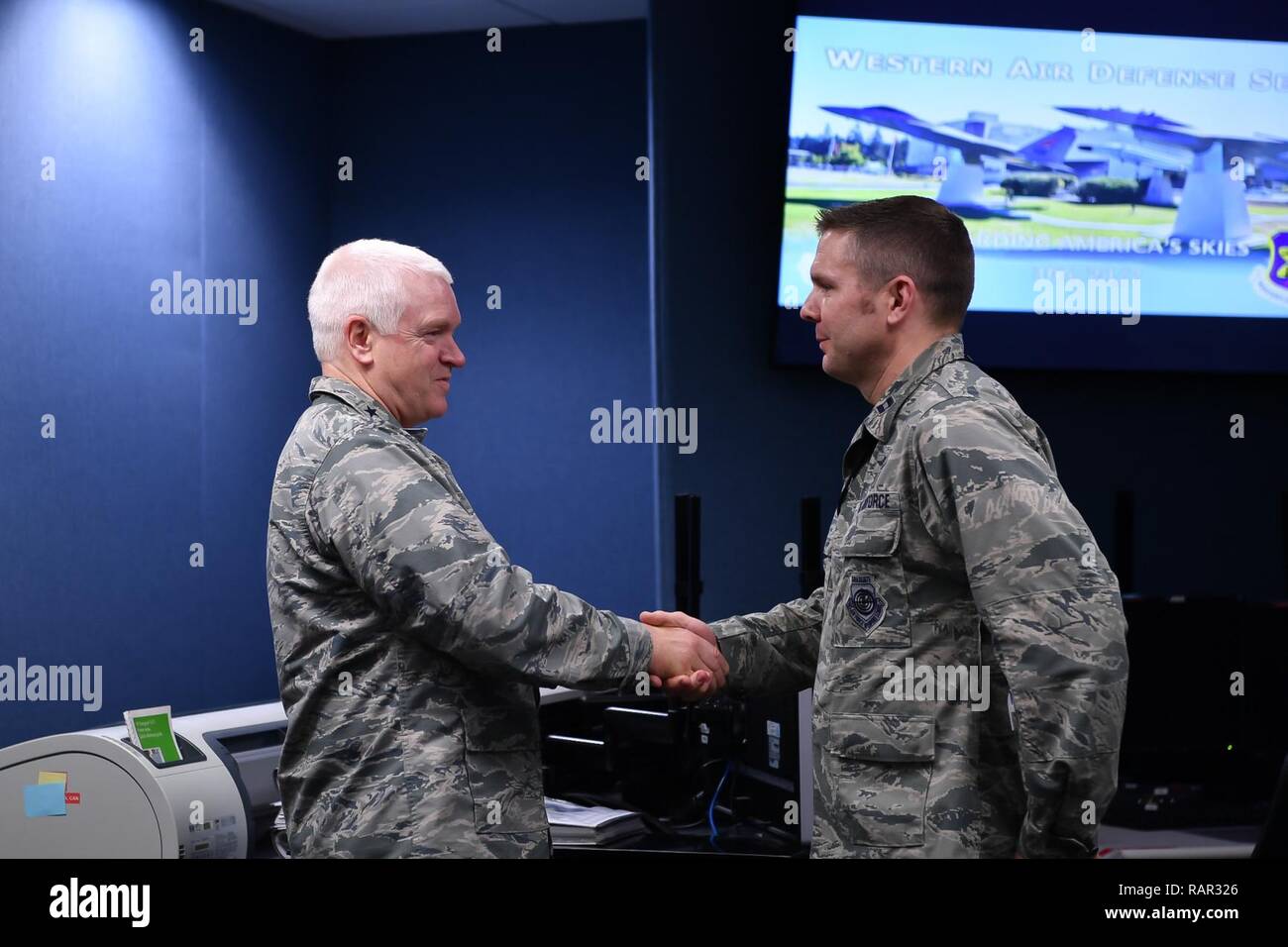 Lt. Gen. L. Scott Rice, Director of the Air National Guard, recognizes ...