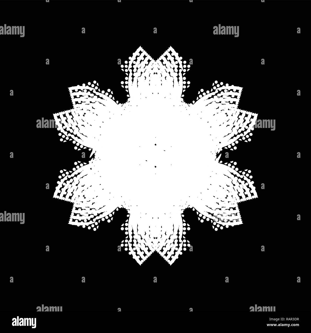 Blue snowflake design new Black and White Stock Photos & Images - Alamy