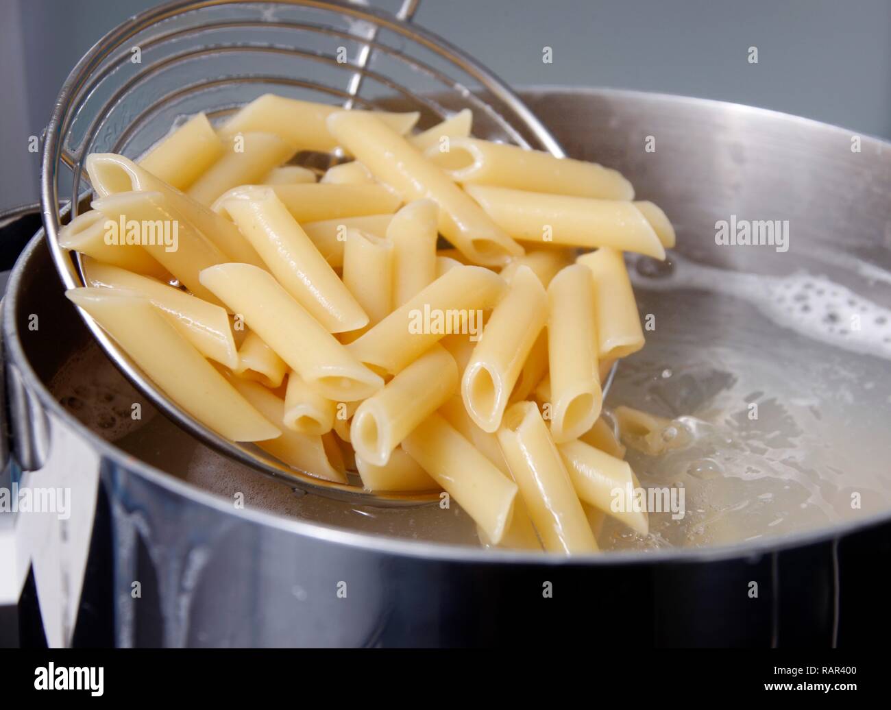 Cooking Pasta, Pasta, Penne Stock Photo - Alamy