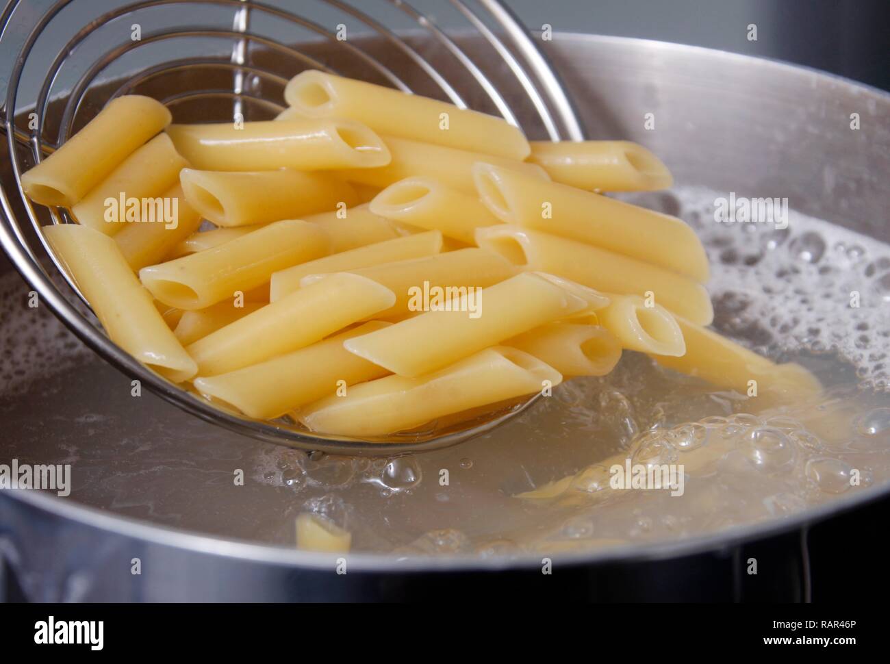Cooking Pasta, Pasta, Penne Stock Photo - Alamy
