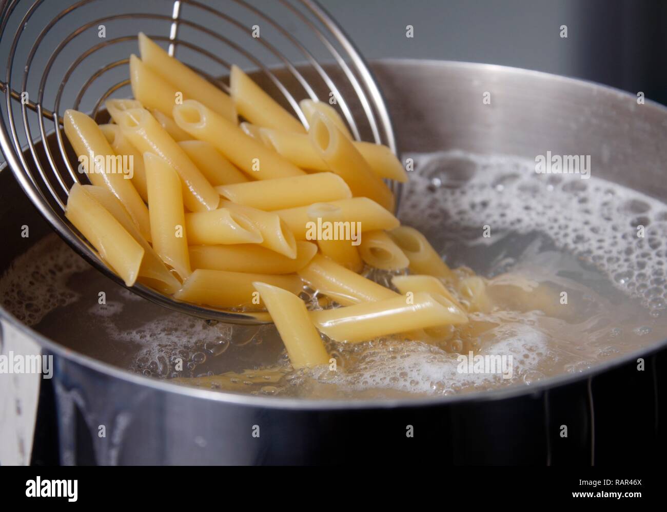 Cooking Pasta, Pasta, Penne Stock Photo - Alamy