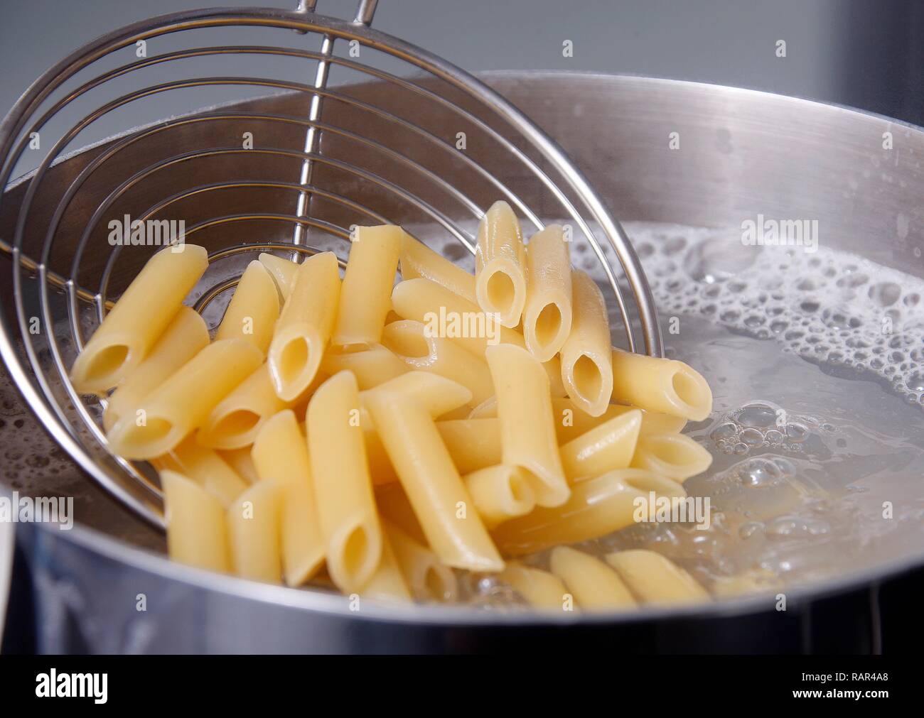 Cooking Pasta, Pasta, Penne Stock Photo - Alamy