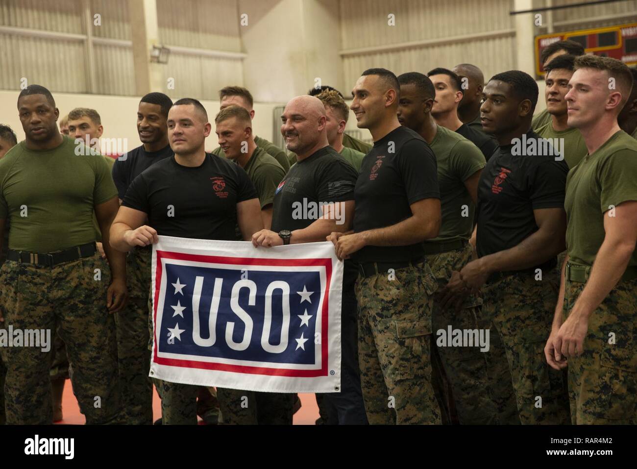 Martial Arts Instructor Jay Glazer and U.S. Marines attending the ...