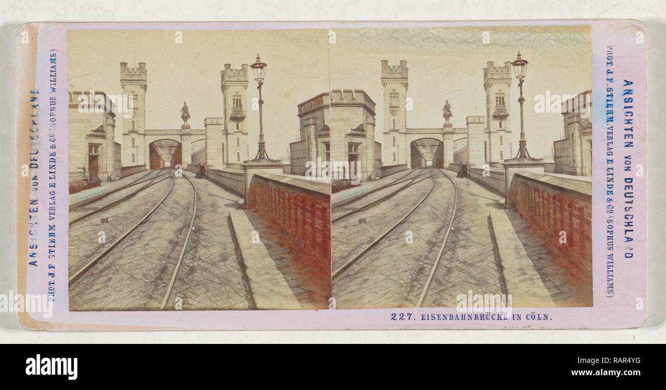 Eisenbahnbrucke Koln, Germany, Johann Friedrich Stiehm, Sophus Williams ...