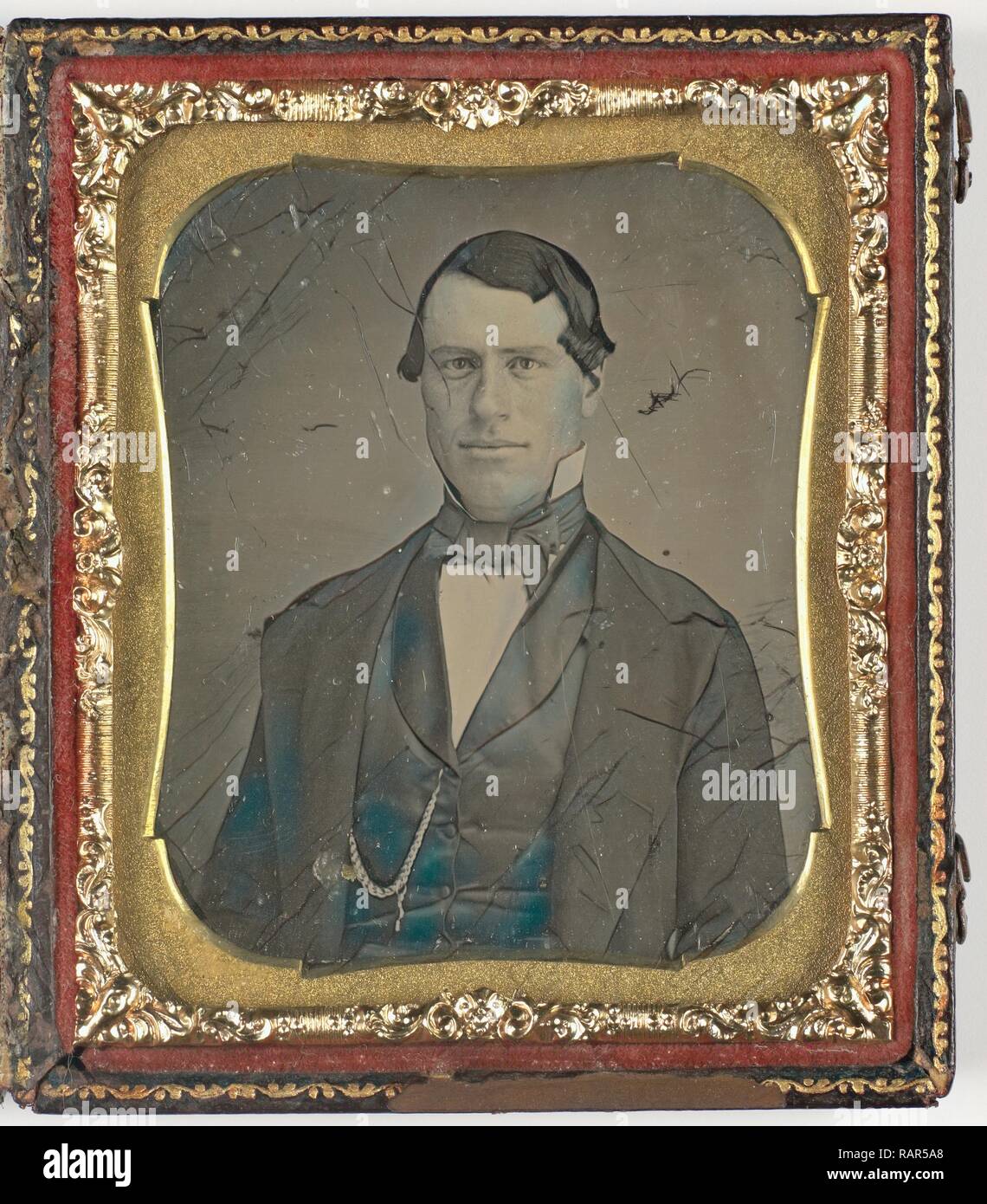 Portrait of a Man, Anonymous, 1855. Reimagined by Gibon. Classic art ...