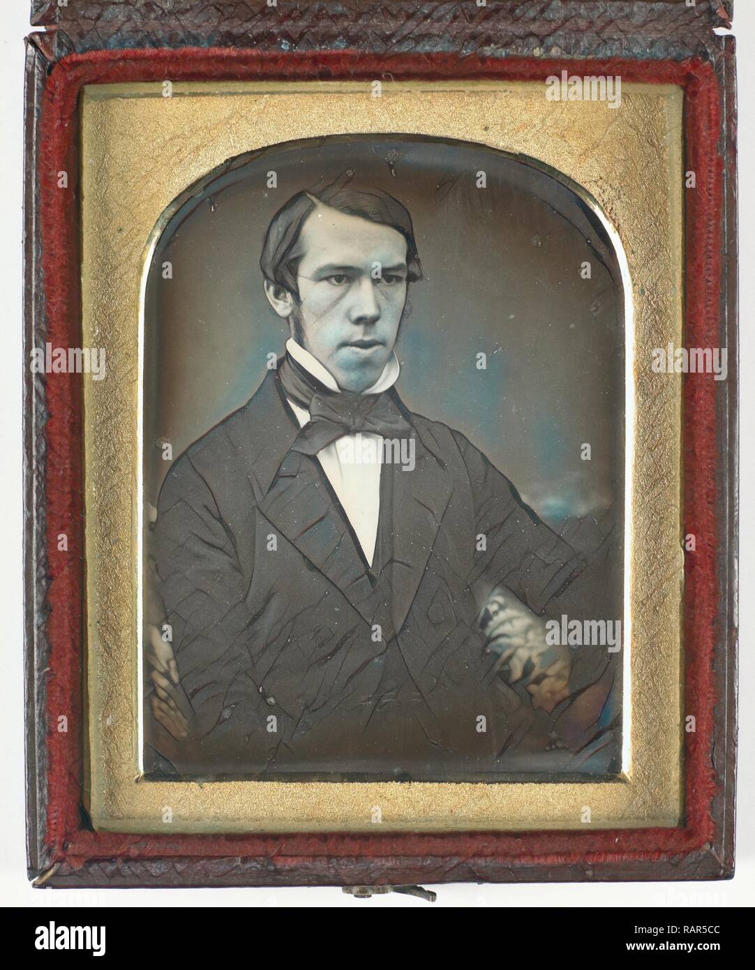 Portrait of a young man, Howie Jr., c. 1840 - c. 1860. Reimagined by ...
