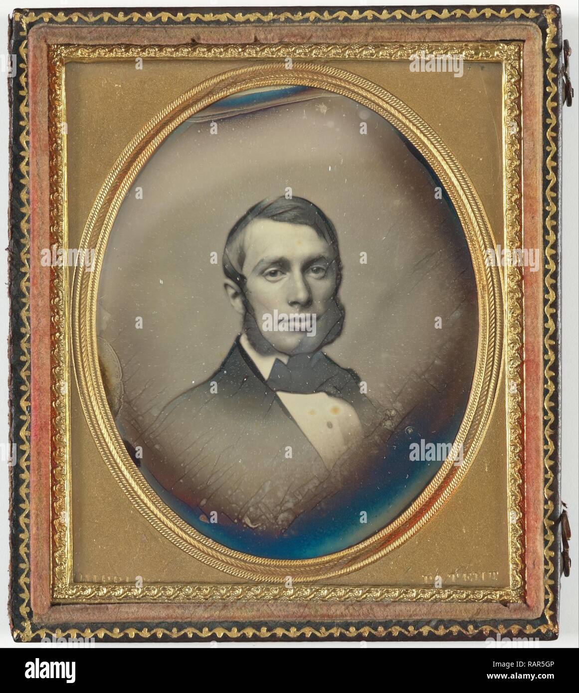 Portrait of a man with sideburns, John Adams Whipple, c. 1840 - c. 1860 ...
