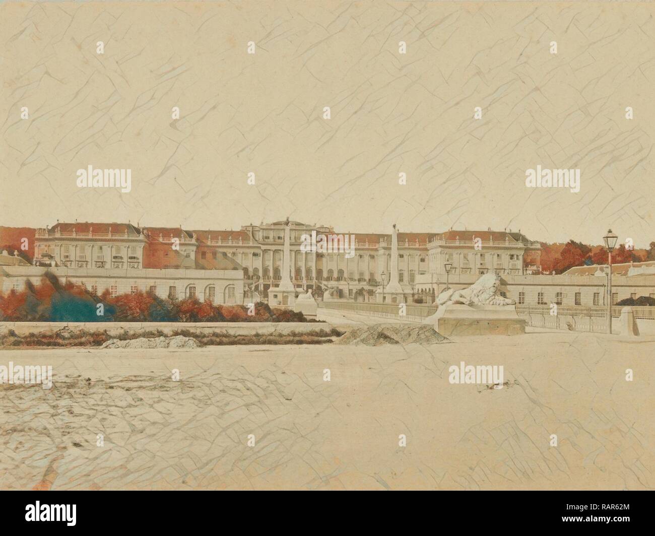 View of Schönbrunn Palace in Vienna Austria, Carl Haack, 1850 - 1900 ...