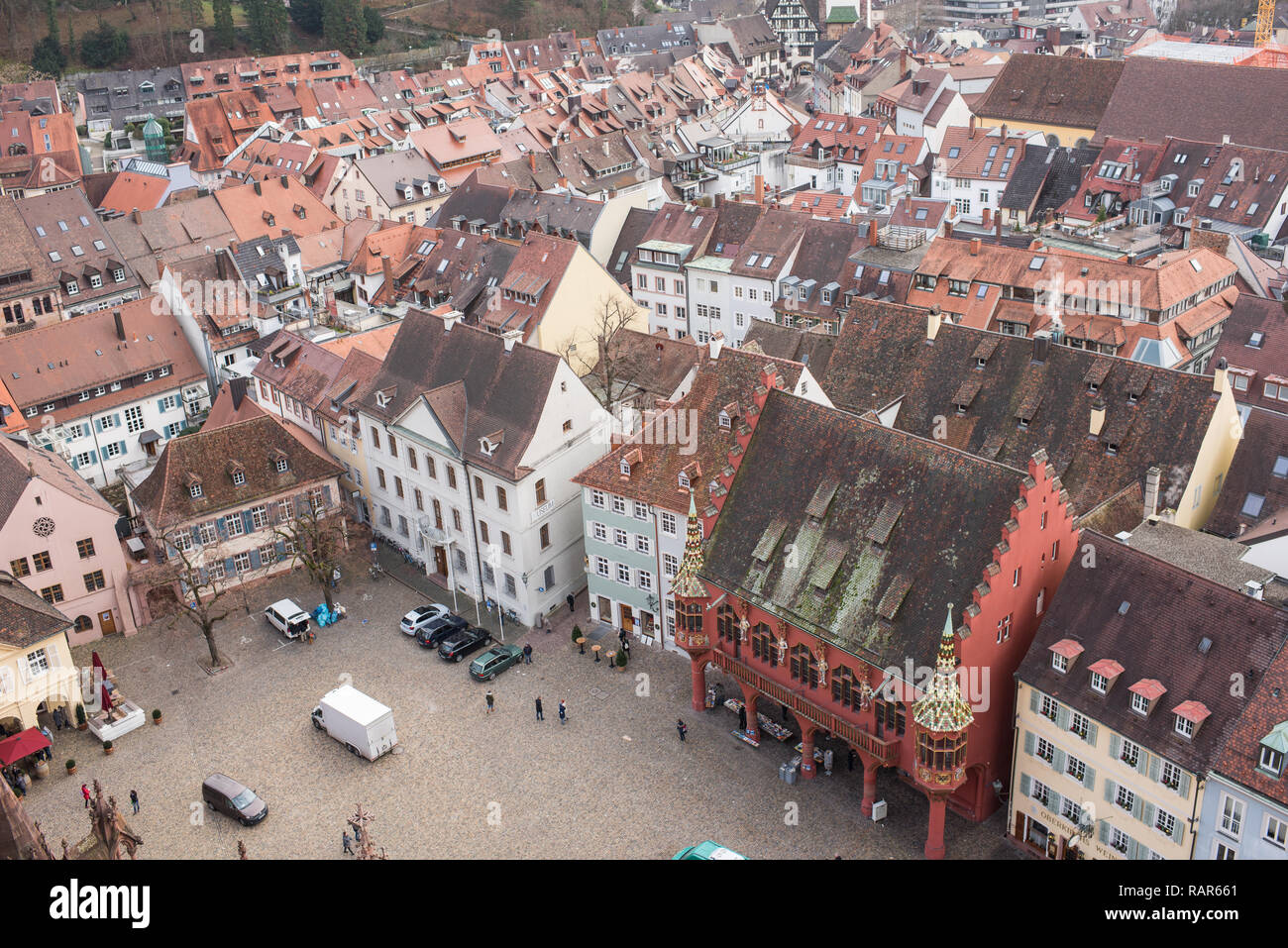 Freiburg im Breisgau, cityscape from the beautiful city in southern ...