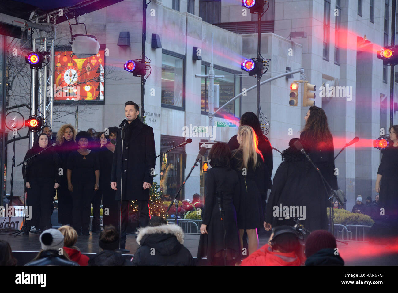 Hugh Jackman Performing at Today Show at Rockefeller Center Featuring ...