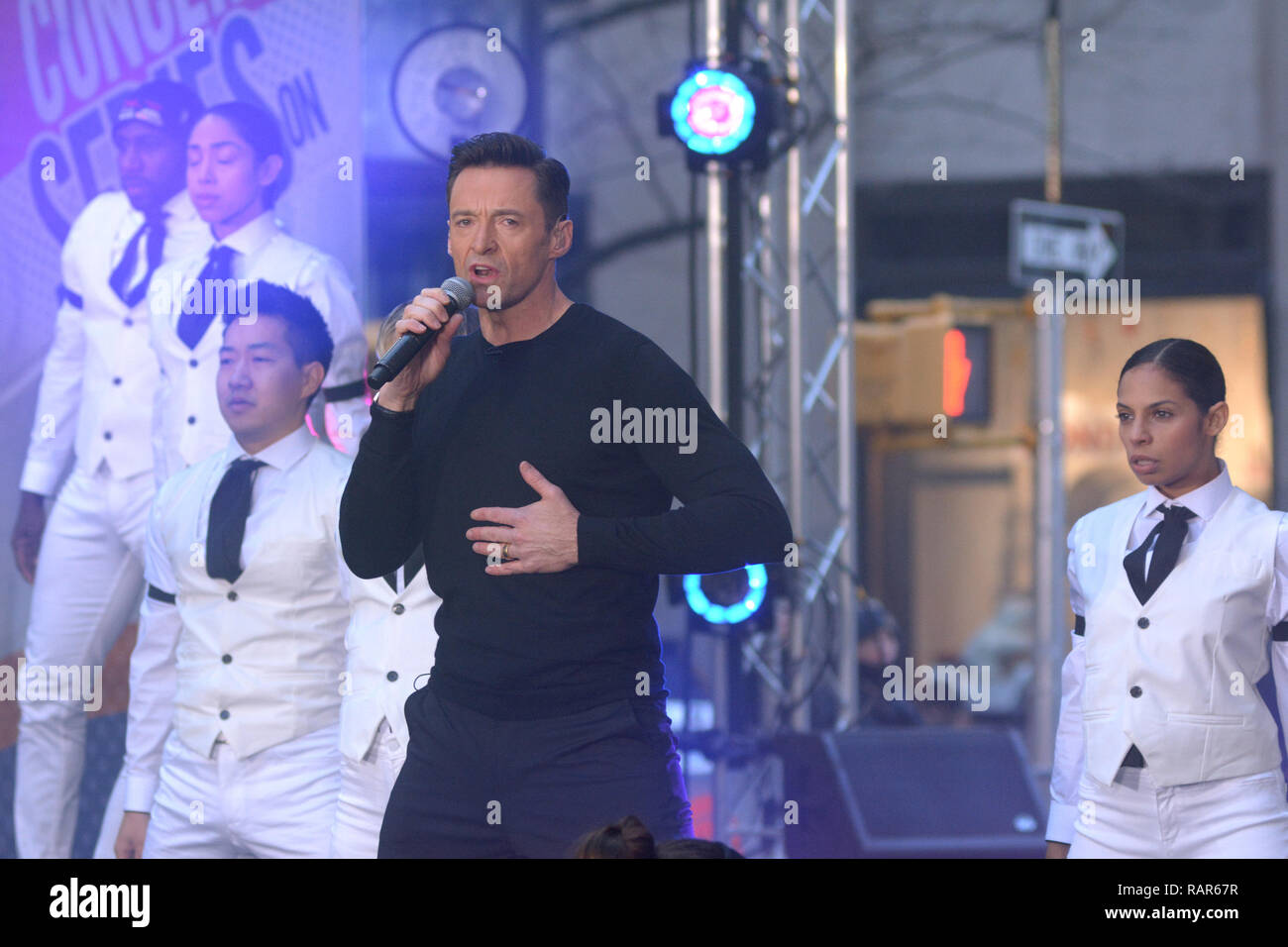Hugh Jackman Performing at Today Show at Rockefeller Center Featuring ...