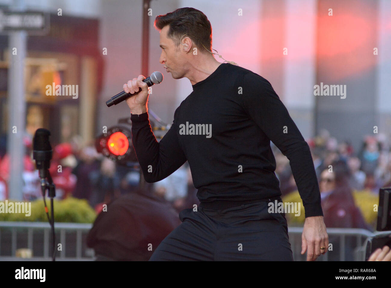 Hugh Jackman Performing at Today Show at Rockefeller Center Featuring ...