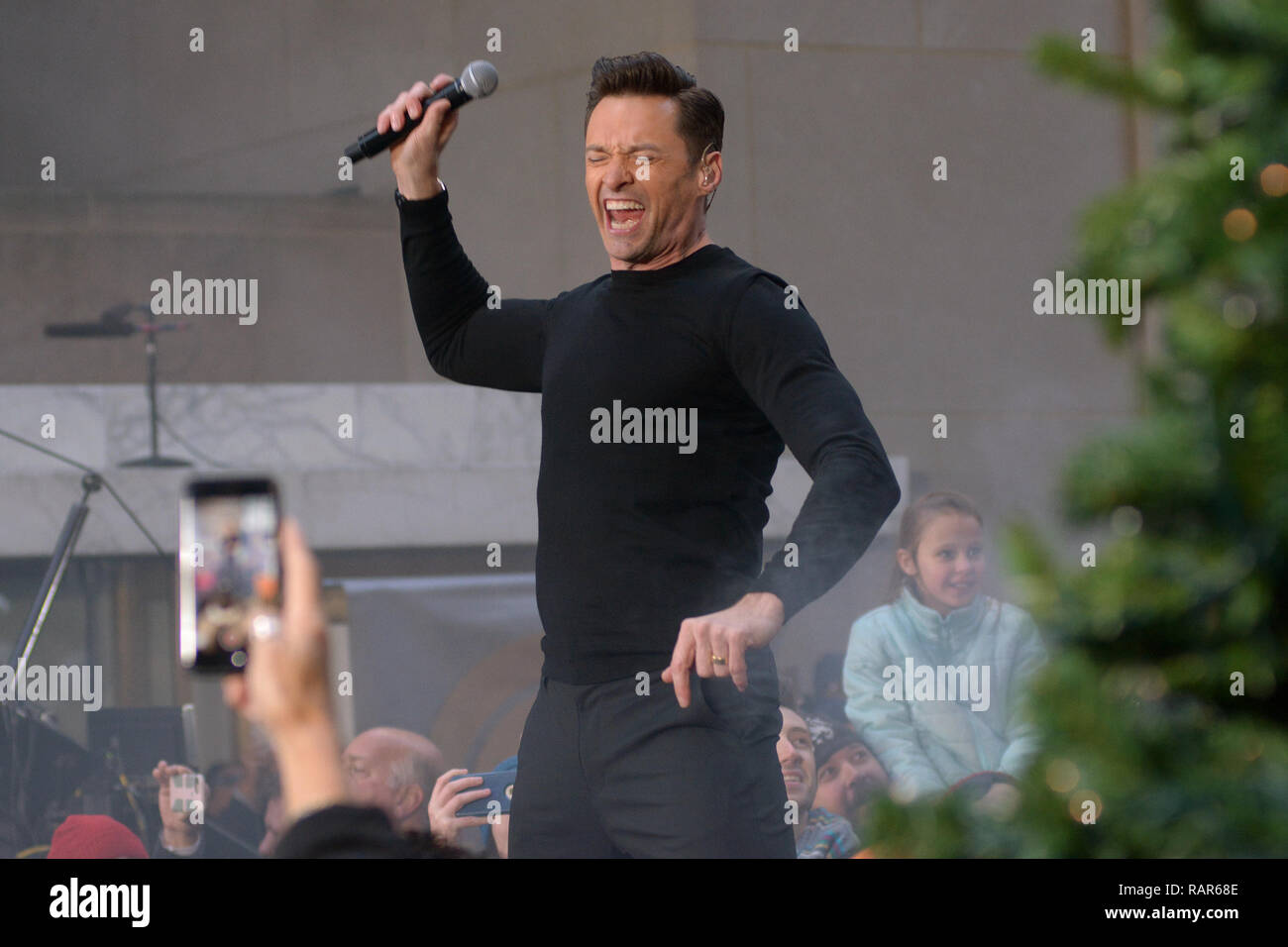 Hugh Jackman Performing at Today Show at Rockefeller Center Featuring ...