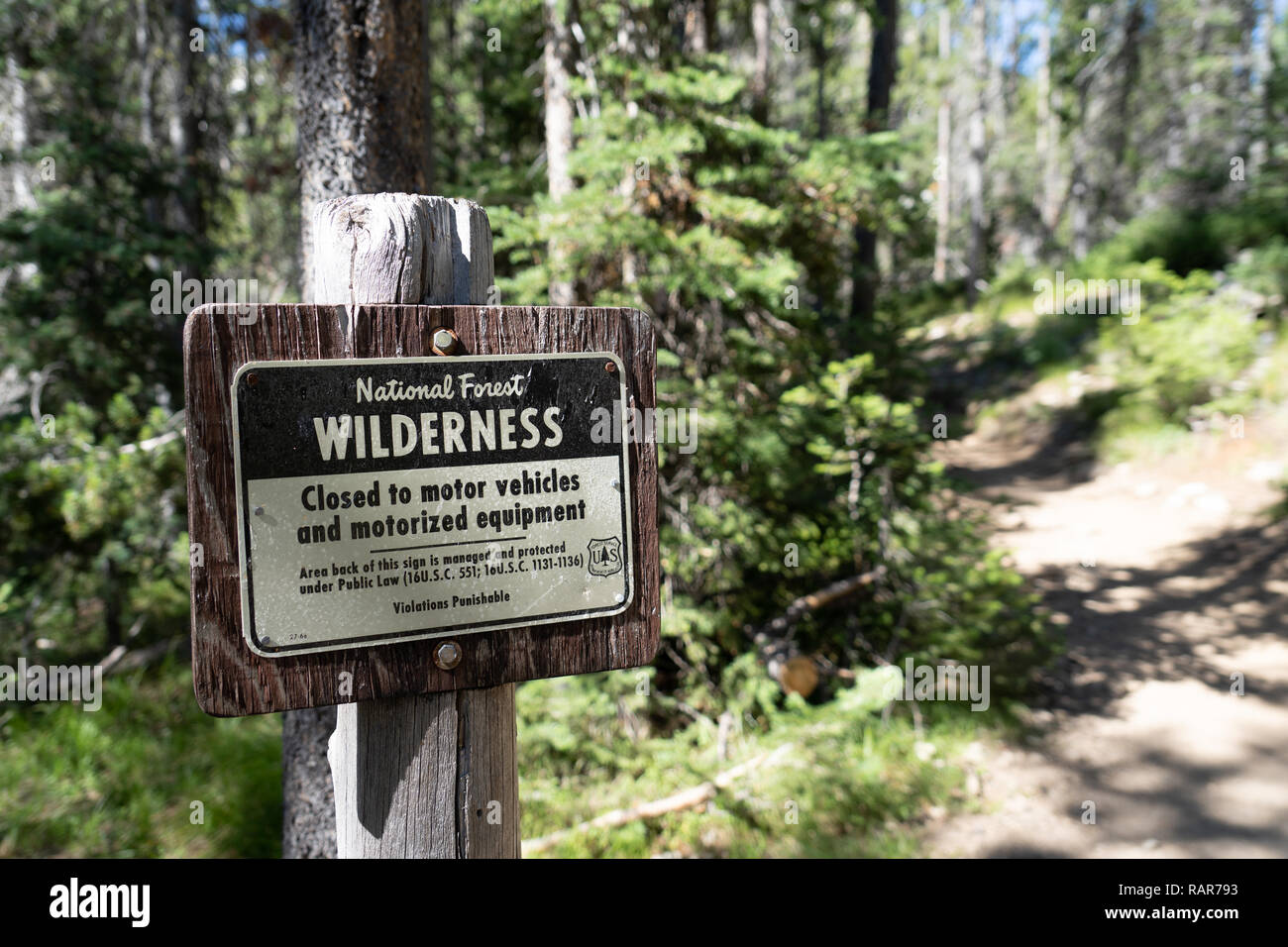 Sawtooth national recreation area sign hi-res stock photography and ...
