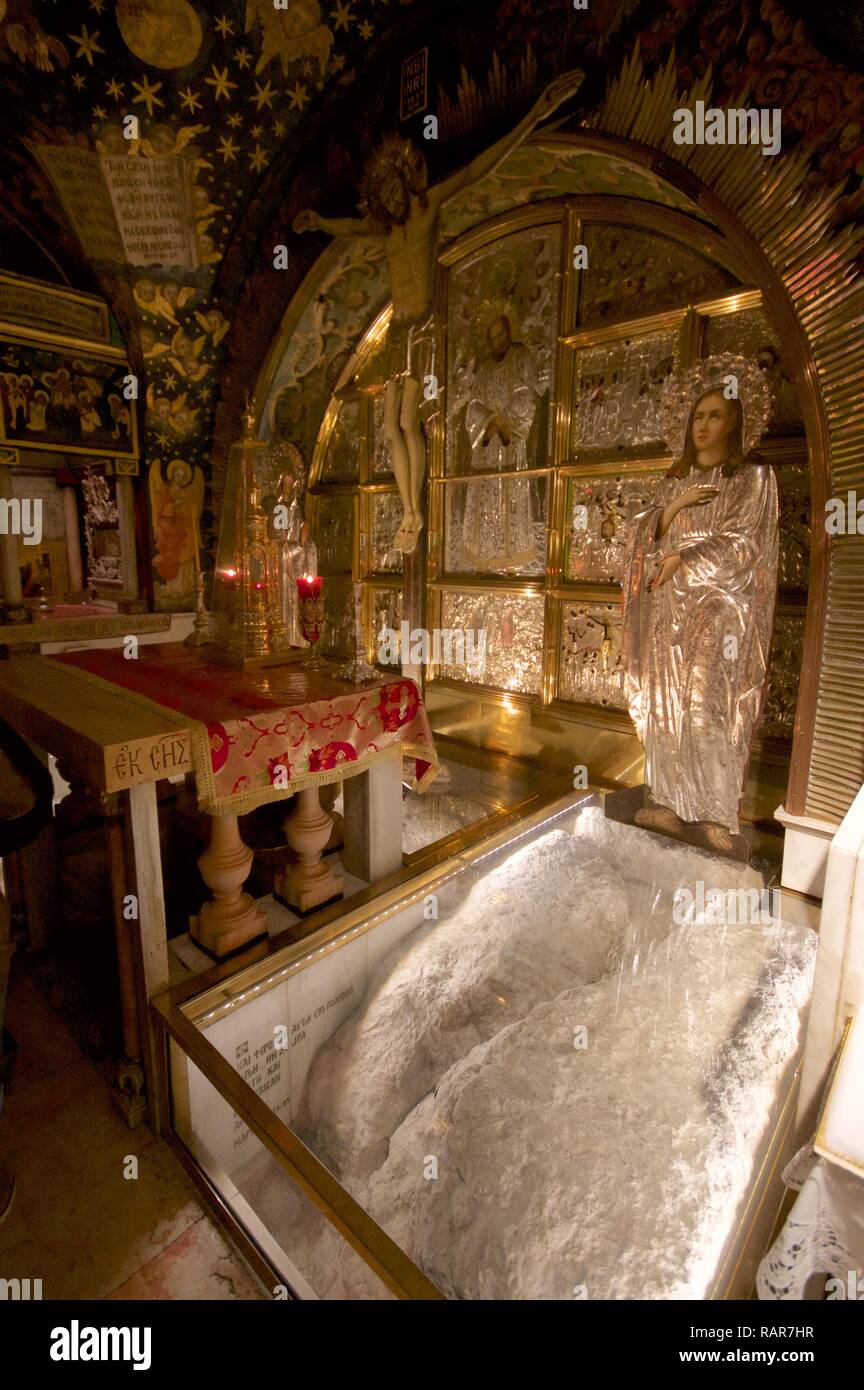 Golgotha in the Church of the Holy Sepulchre, Jerusalem Stock Photo - Alamy