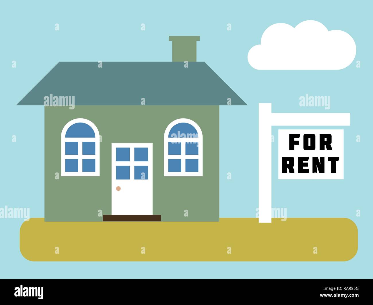 Detached housing real estate architecture Stock Vector Images - Alamy