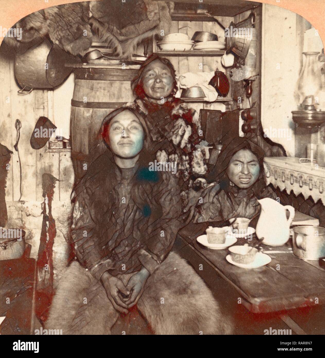 Interior of Fort Magnesia, Cape Sabine, Ellesmere Land, 1902. Ellesmere ...