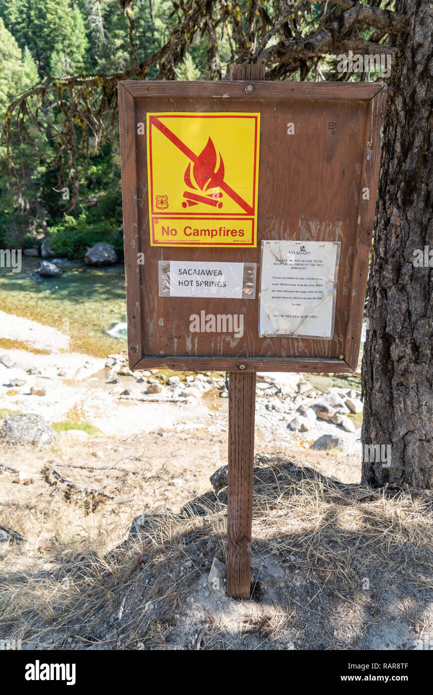Sawtooth national recreation area sign hi-res stock photography and ...
