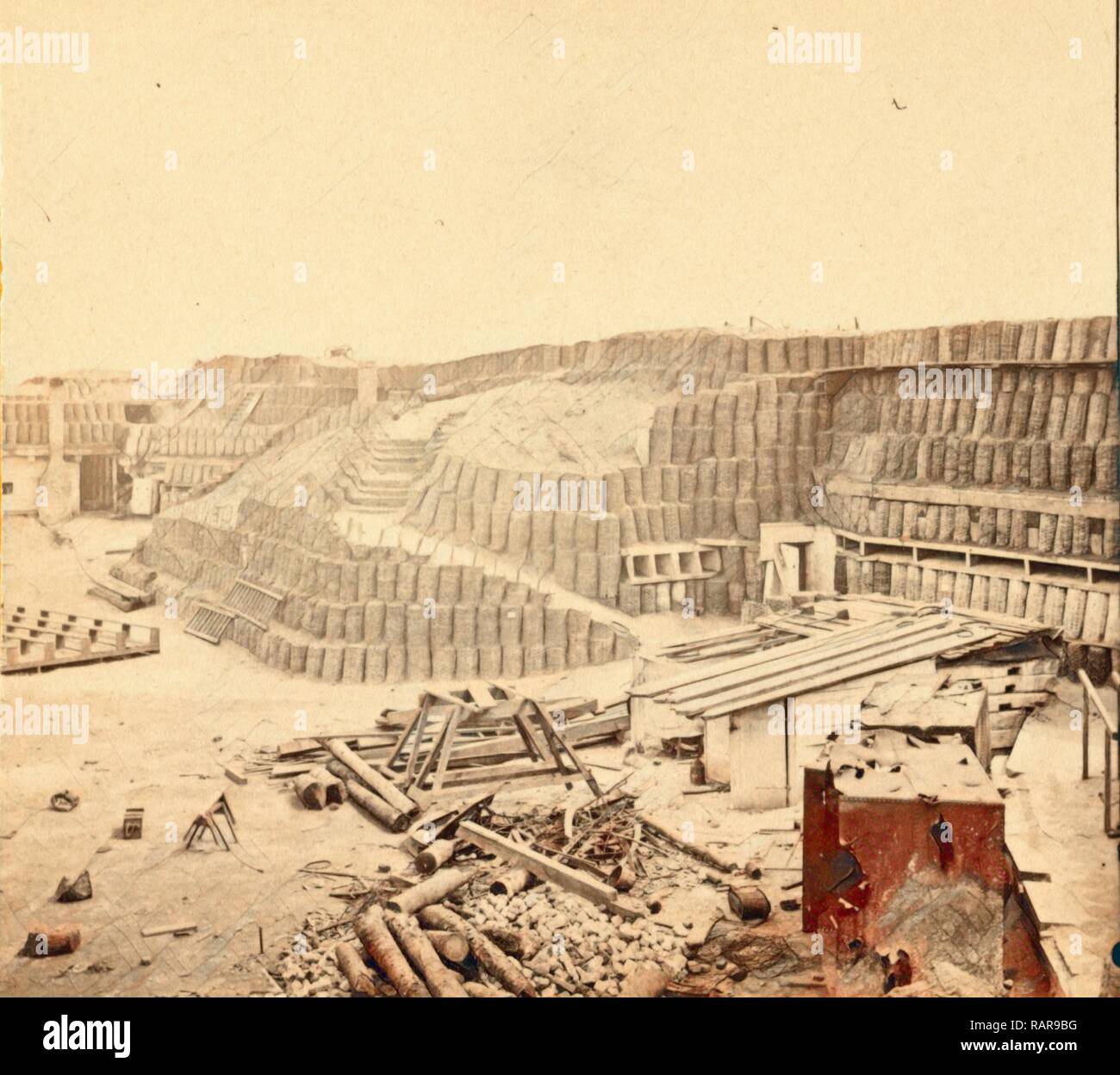 Interior of Fort Sumpter (i.e. Sumter), S.C., looking south-east. Fort ...