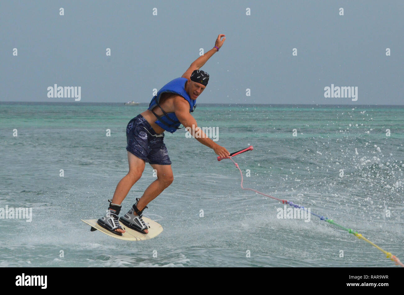 Man waving arms in air hi-res stock photography and images - Alamy