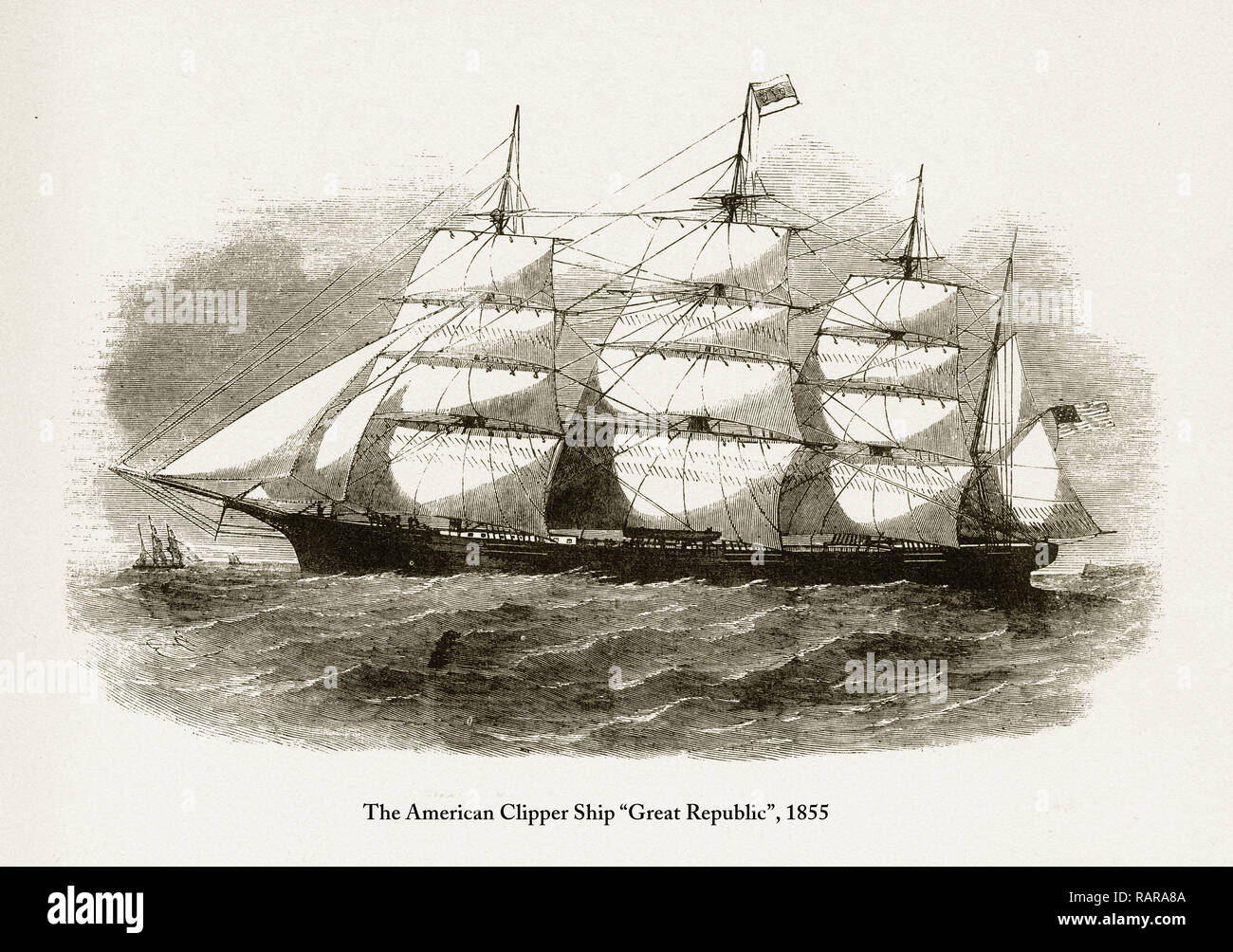 Immigrants Sailing in the American Clipper Ship “Great Republic”, 1855 ...