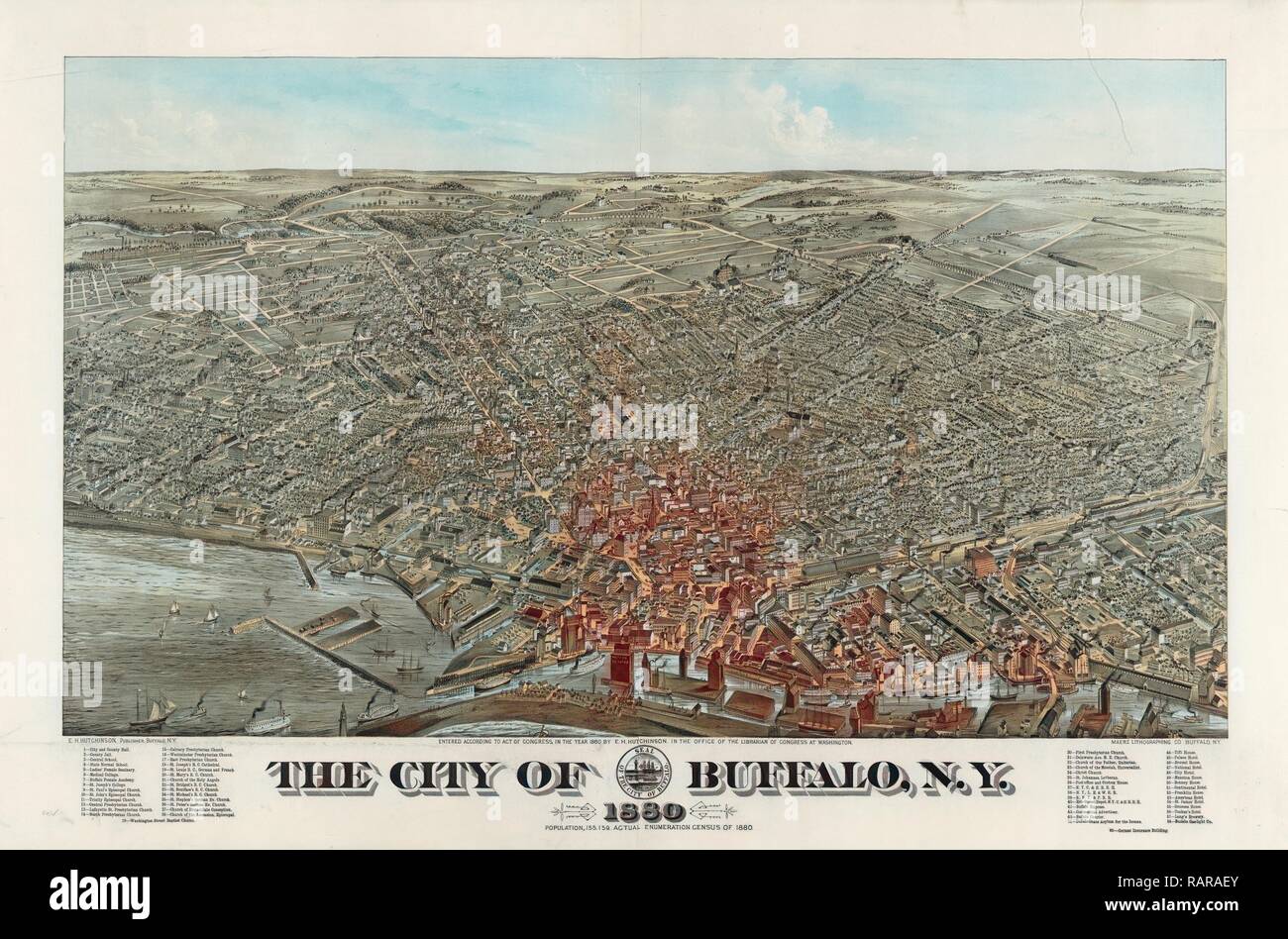The city of Buffalo, N.Y. 1880, Buffalo: E.H. Hutchinson, publisher ...