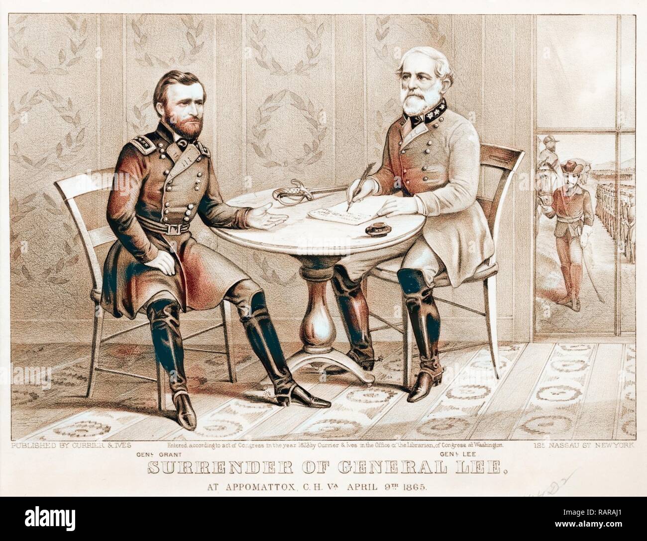 Surrender of General Lee - at Appomattox, C.H. Va. April 9th 1865 ...