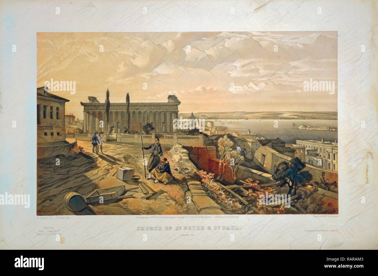 Church of St. Peter & St. Paul / W. Simpson del., E. Walker lith., Day ...