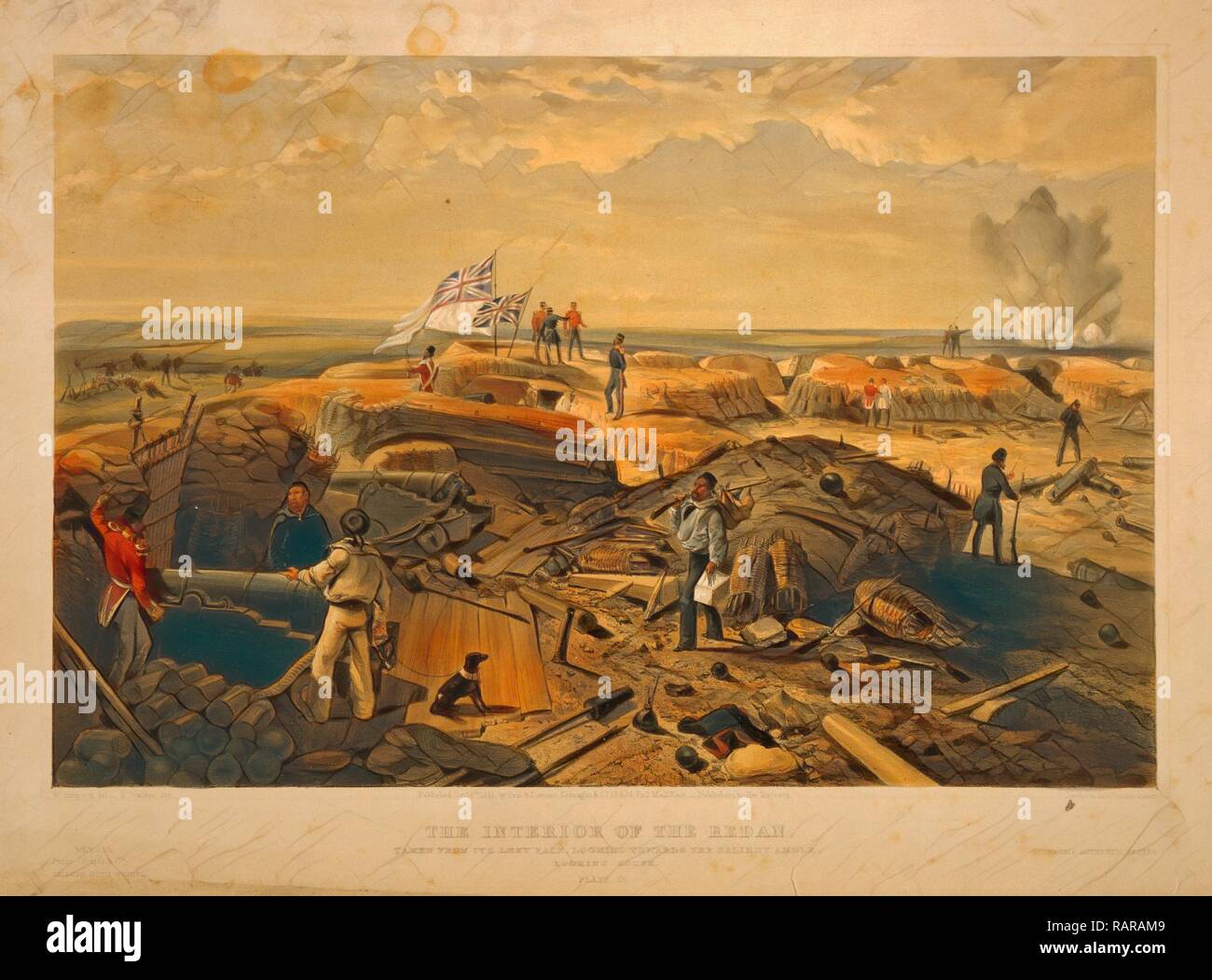 The interior of the Redan taken from its left face, looking towards the ...