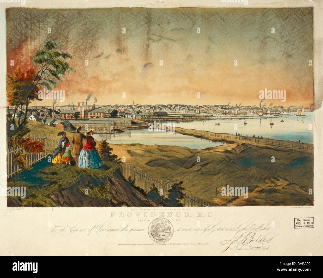 Providence, R.I., harbor view, taken from the grounds of Geo. W. Rhodes ...