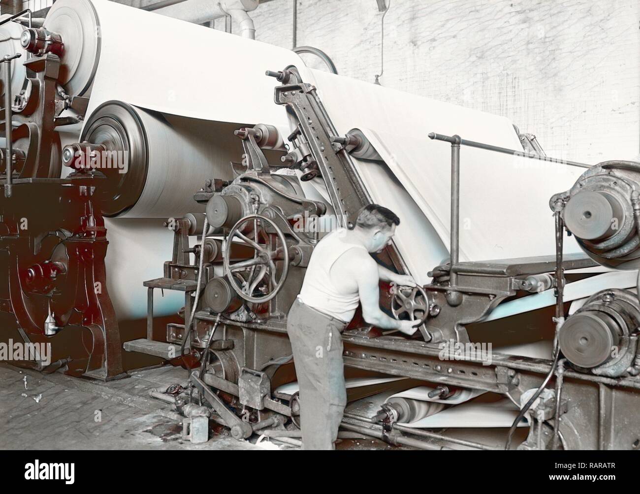 Mt. Holyoke, Massachusetts - Paper. American Writing Paper Co. Cylinder ...