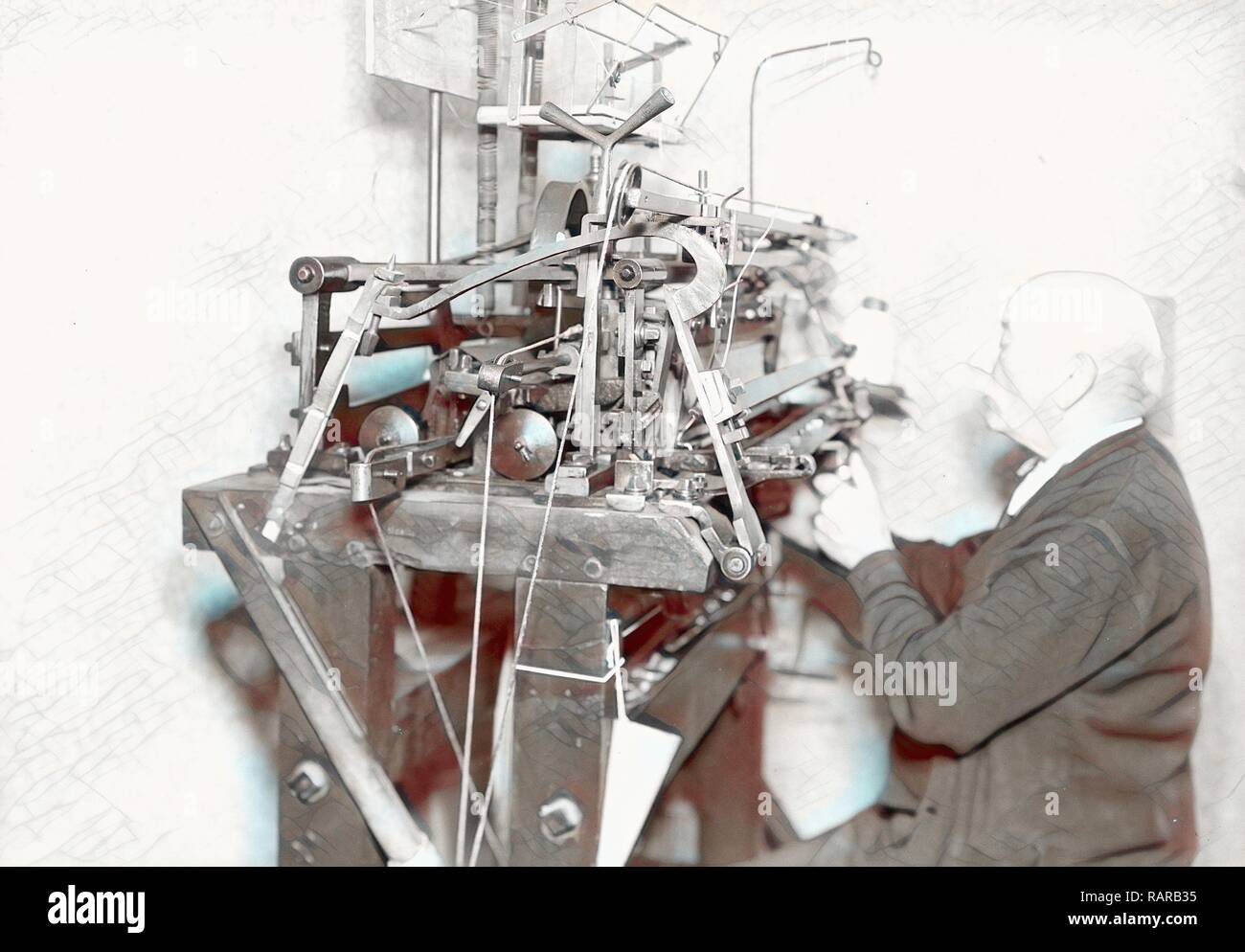 Philadelphia, Pennsylvania - Hosiery. Minnesac Mills. [Man working at ...