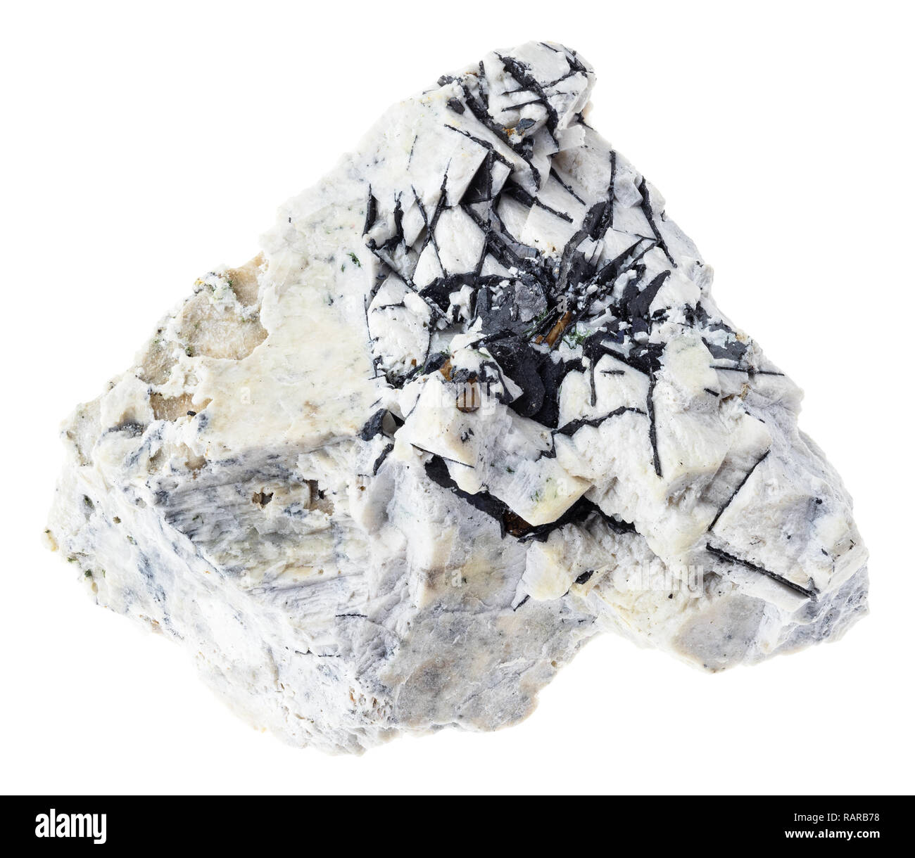 macro photography of natural mineral from geological collection - black ...