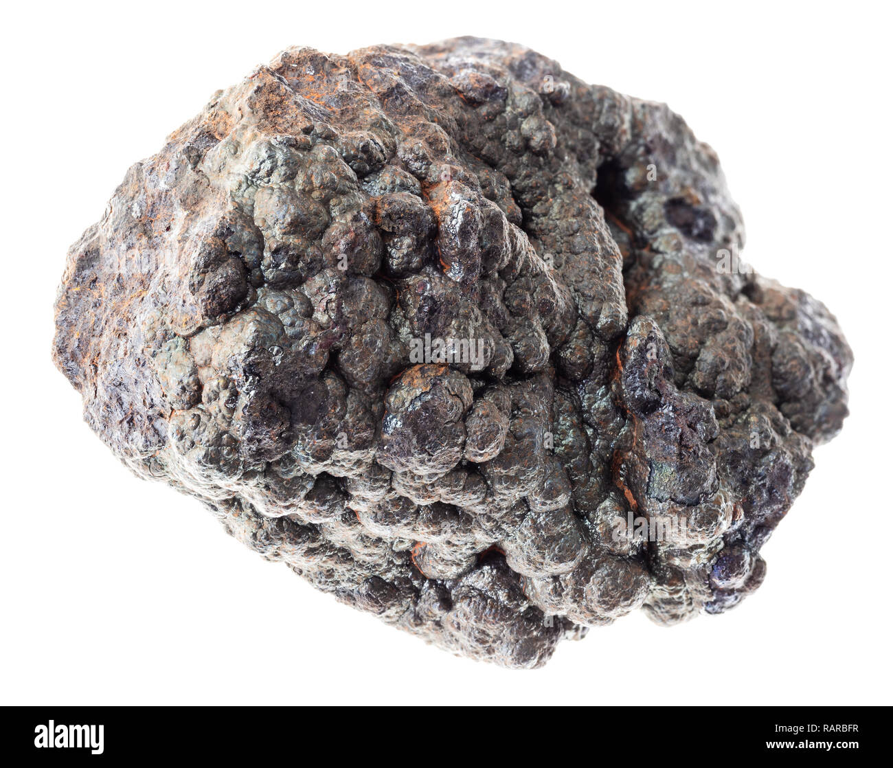 macro photography of natural mineral from geological collection - rough ...