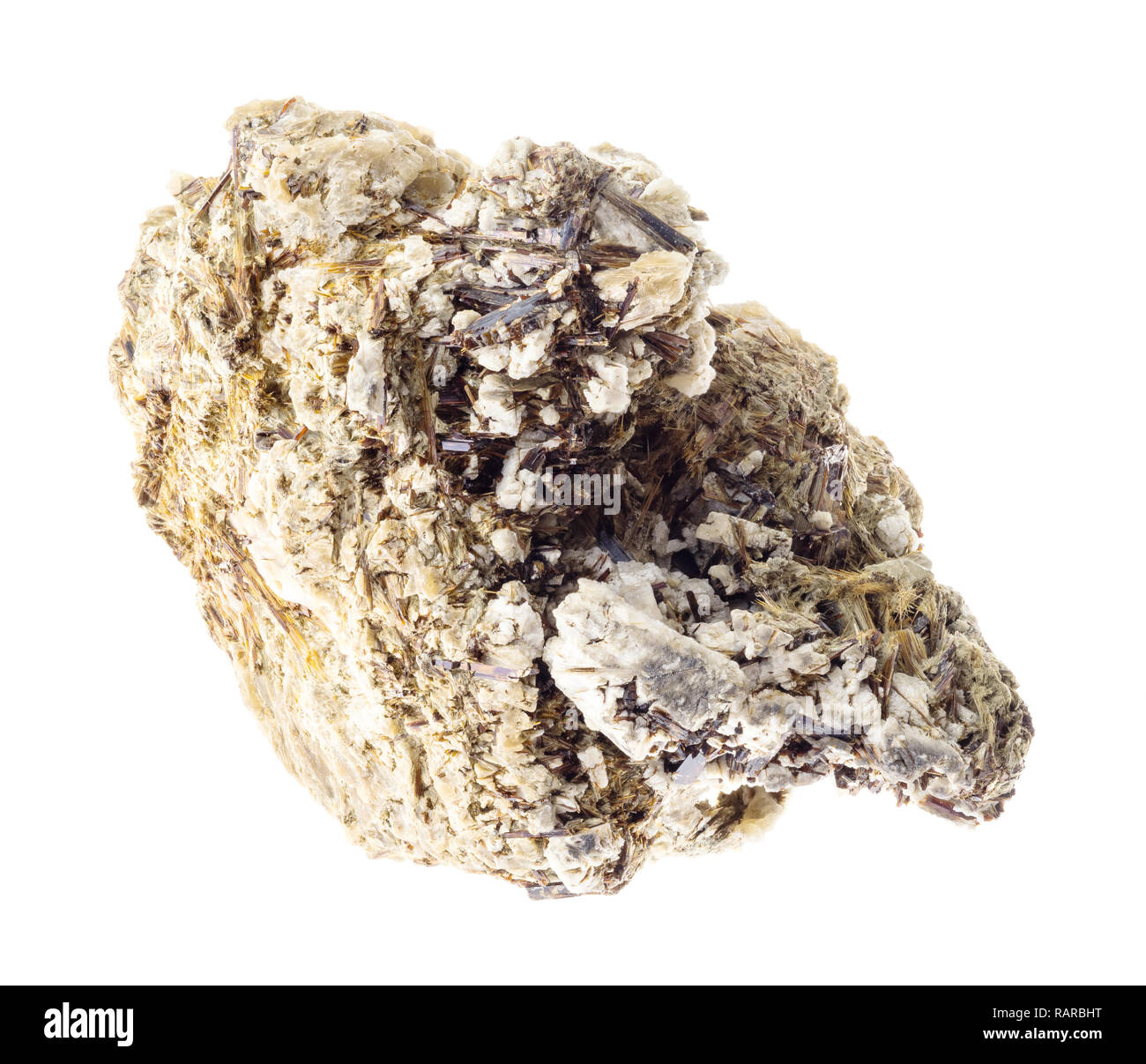 macro photography of natural mineral from geological collection - brown ...