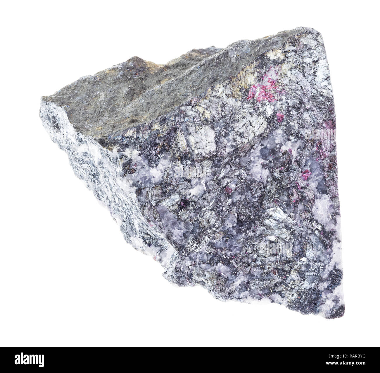 macro photography of natural mineral from geological collection - rough ...