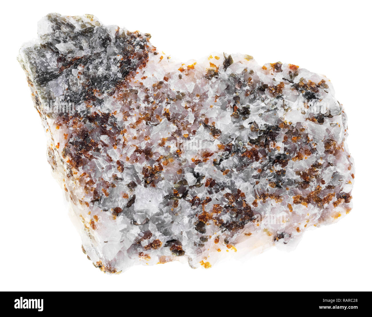 macro photography of natural mineral from geological collection - brown ...