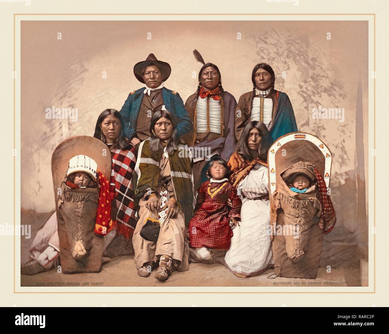 American 19th Century (Detroit Photographic Co.), Ute Chief Sevara and ...