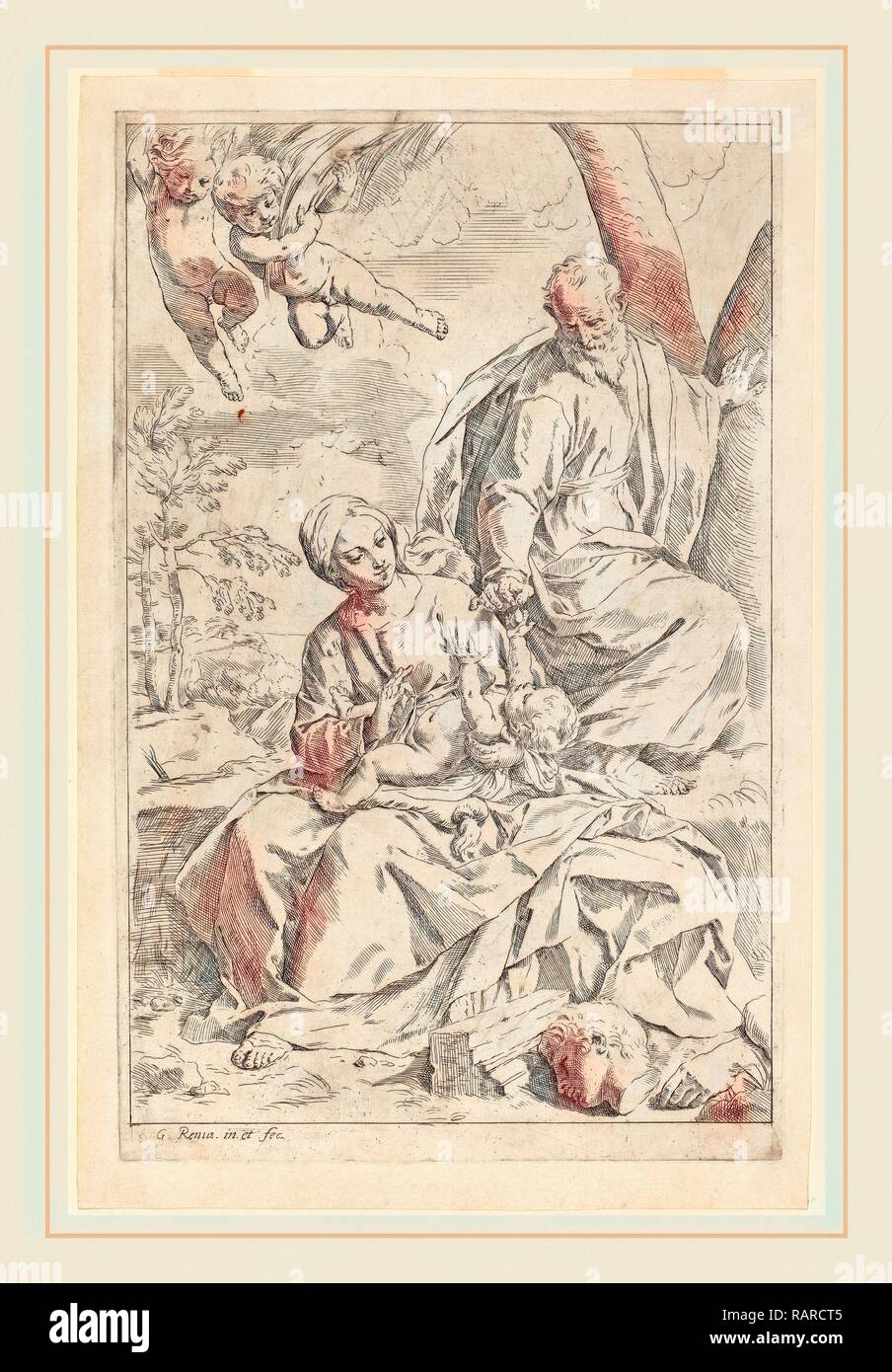 Simone Cantarini (Italian, 1612-1648), The Rest on the Flight into ...