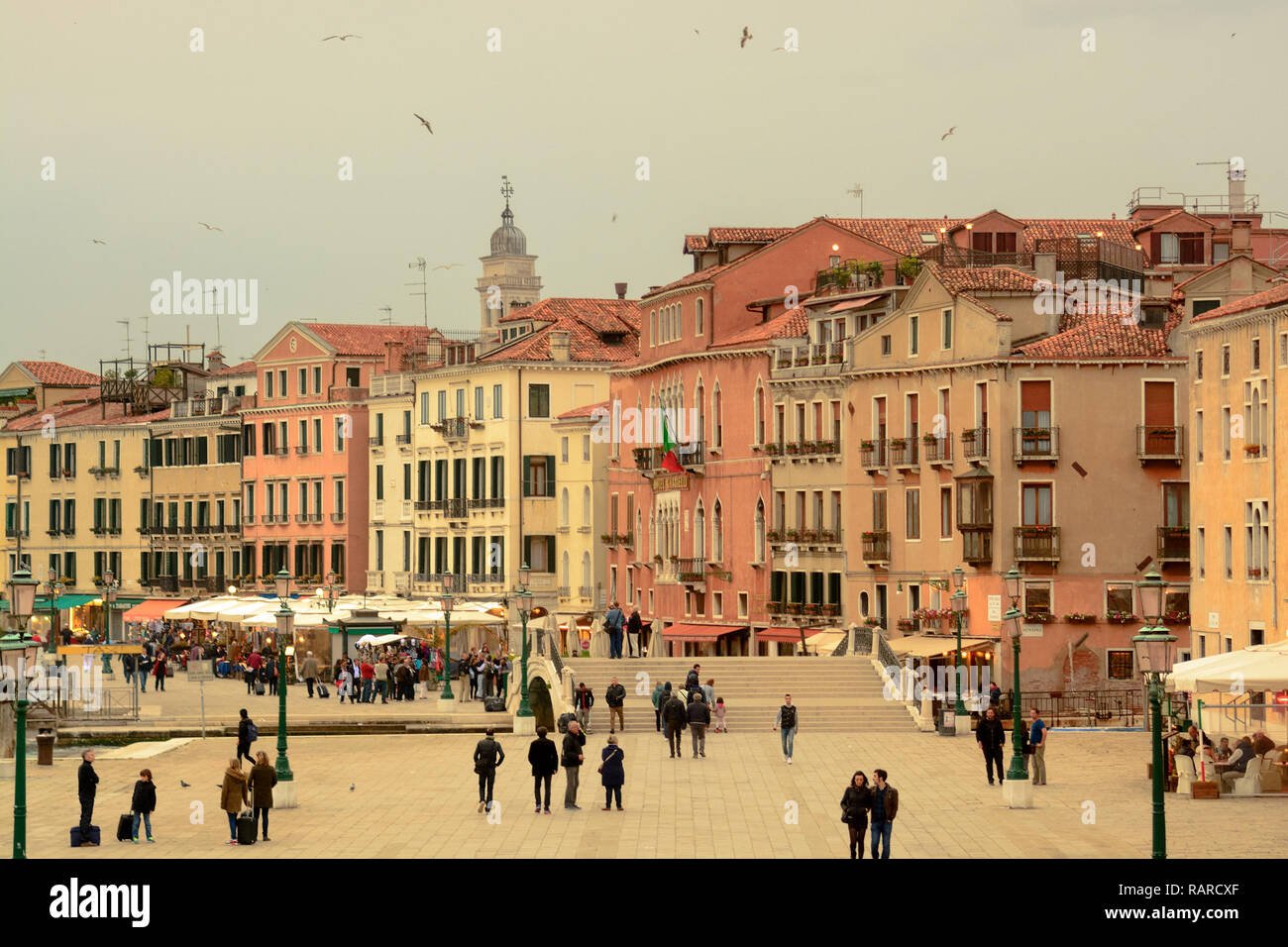 Seafront building in Venice, Italy Stock Photo - Alamy