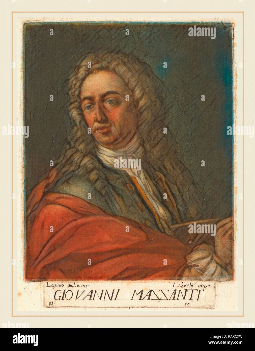 Carlo Lasinio (Italian, 1759-1838), Giovanni Mazzanti, color mezzotint ...