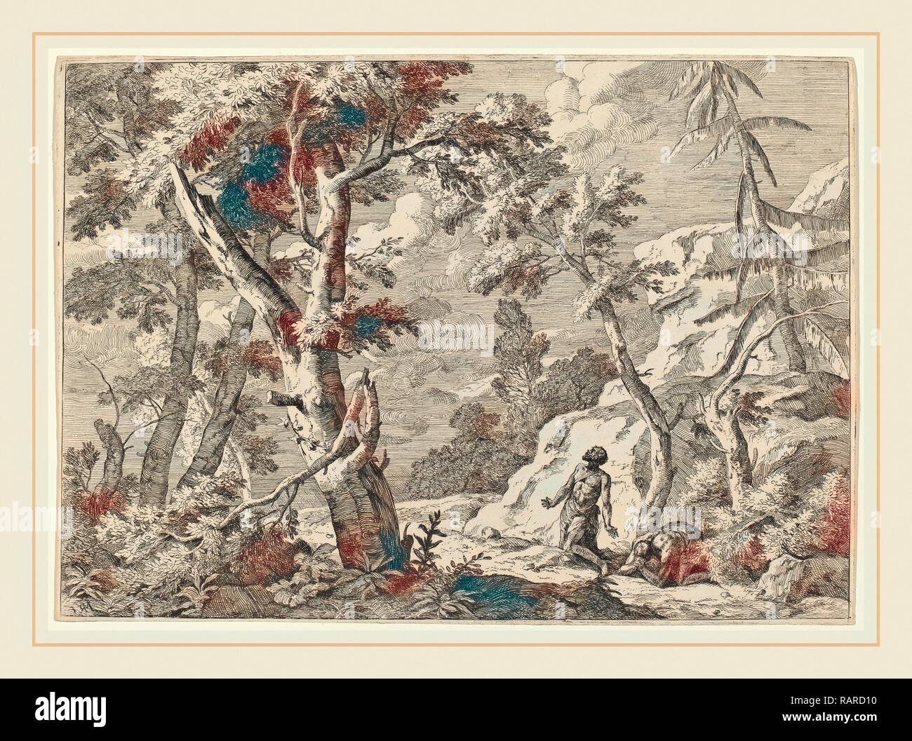 Marco Ricci (Italian, 1676-1729), Wilderness Landscape with Two Hermits ...