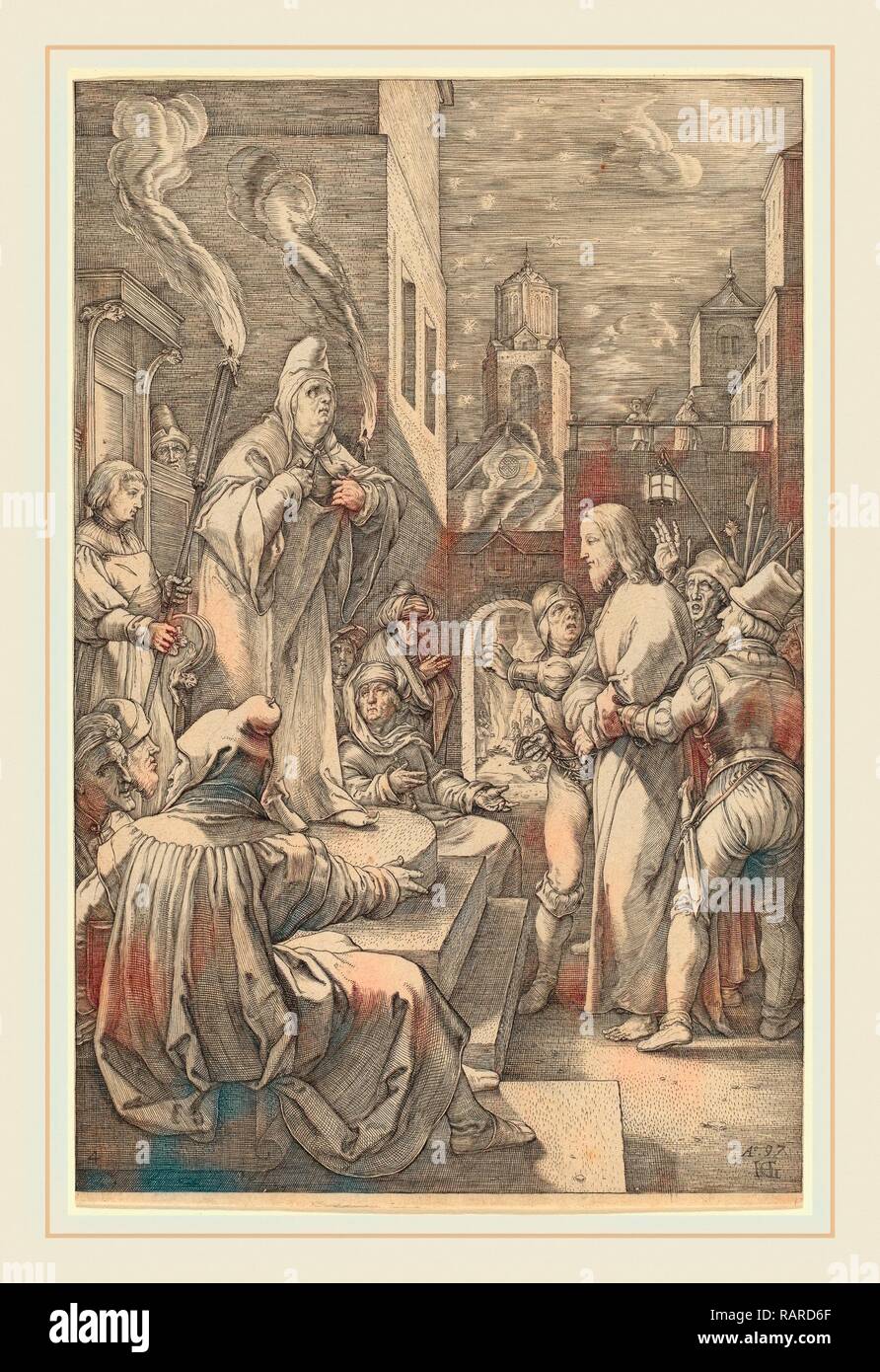Hendrik Goltzius (Dutch, 1558-1617), Christ before Caiphas, 1597 ...