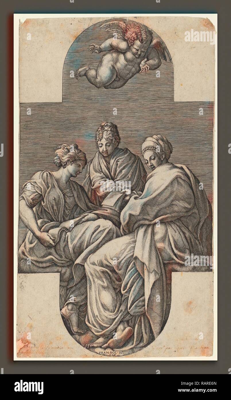 Giorgio Ghisi after Francesco Primaticcio (Italian, 1520 - 1582), Three ...