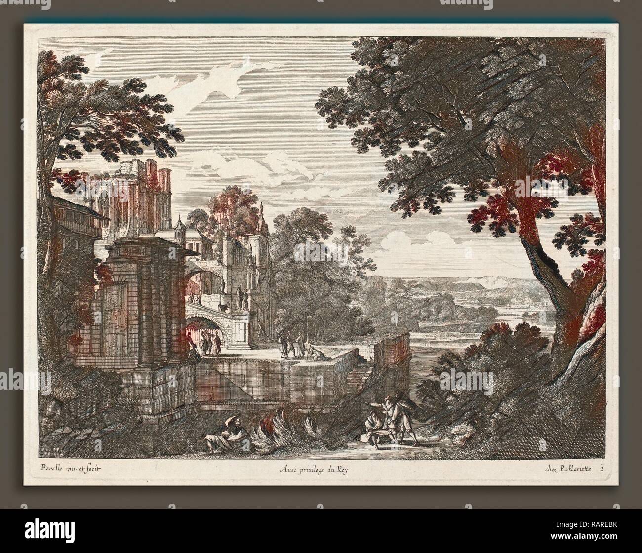 Gabriel Perelle, Large Landscape with Ruined Abbey, French, 1603 - 1677 ...