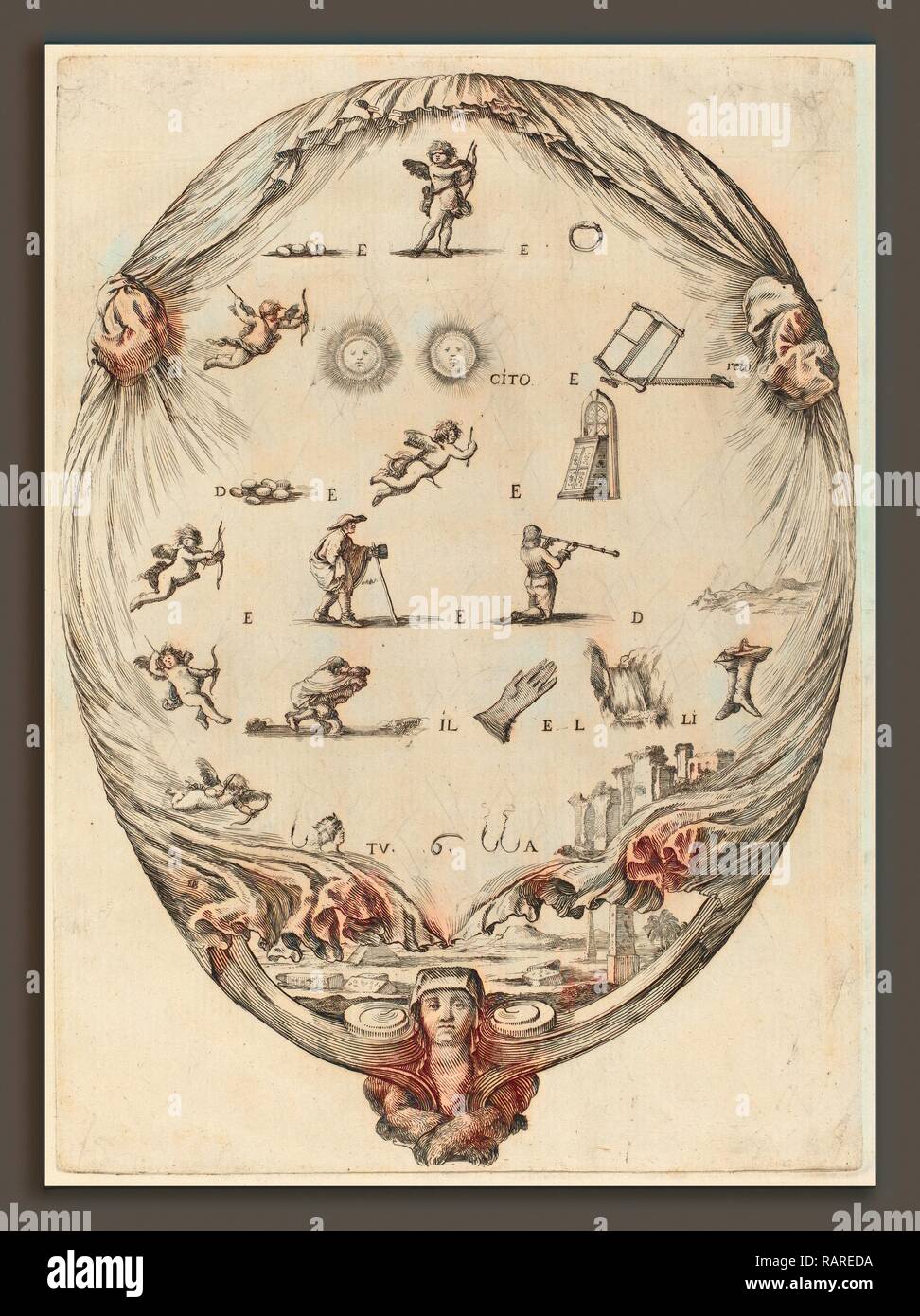 Stefano Della Bella (Italian, 1610 - 1664), Screen Depicting the ...