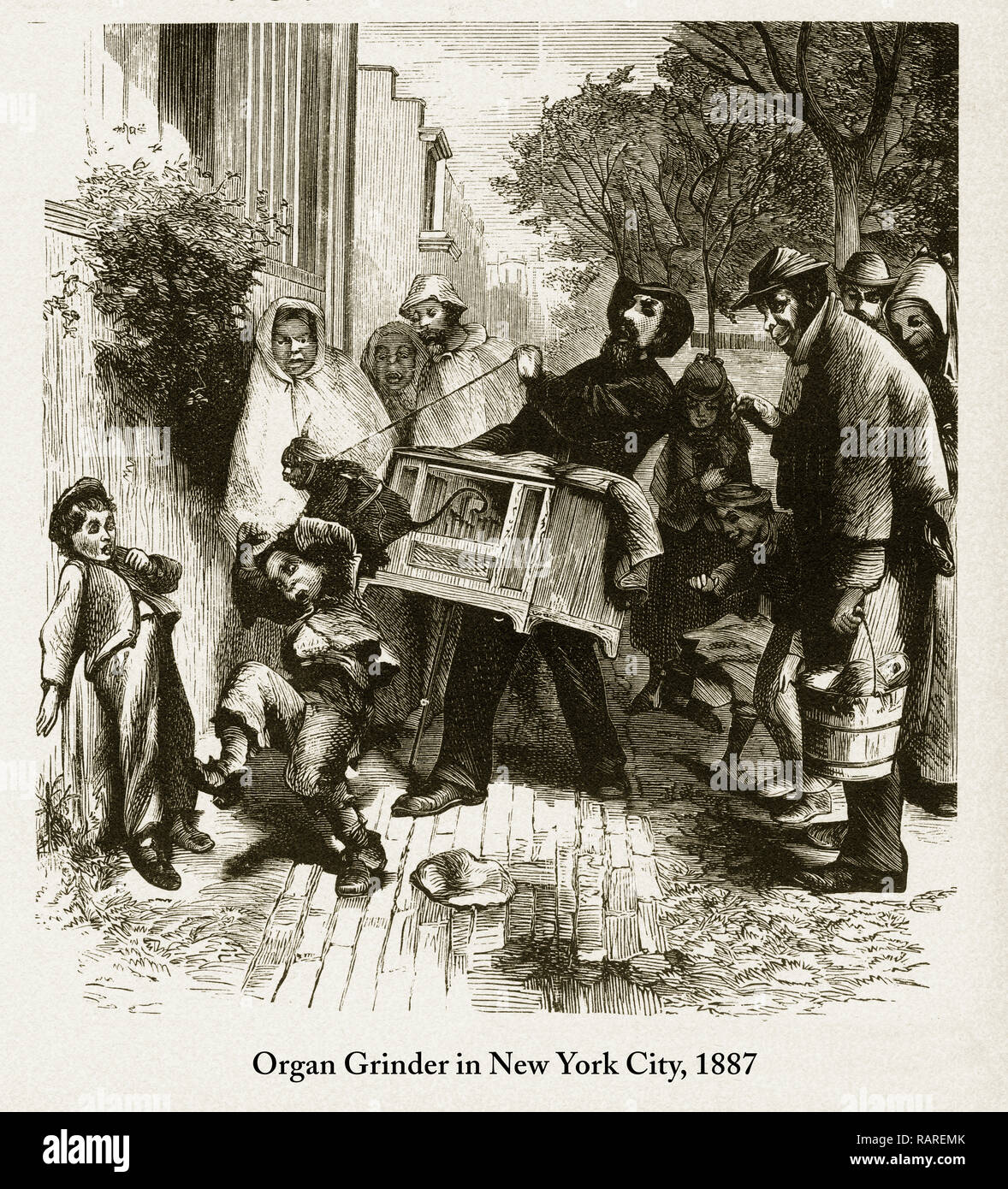 American organ grinder hi-res stock photography and images - Alamy